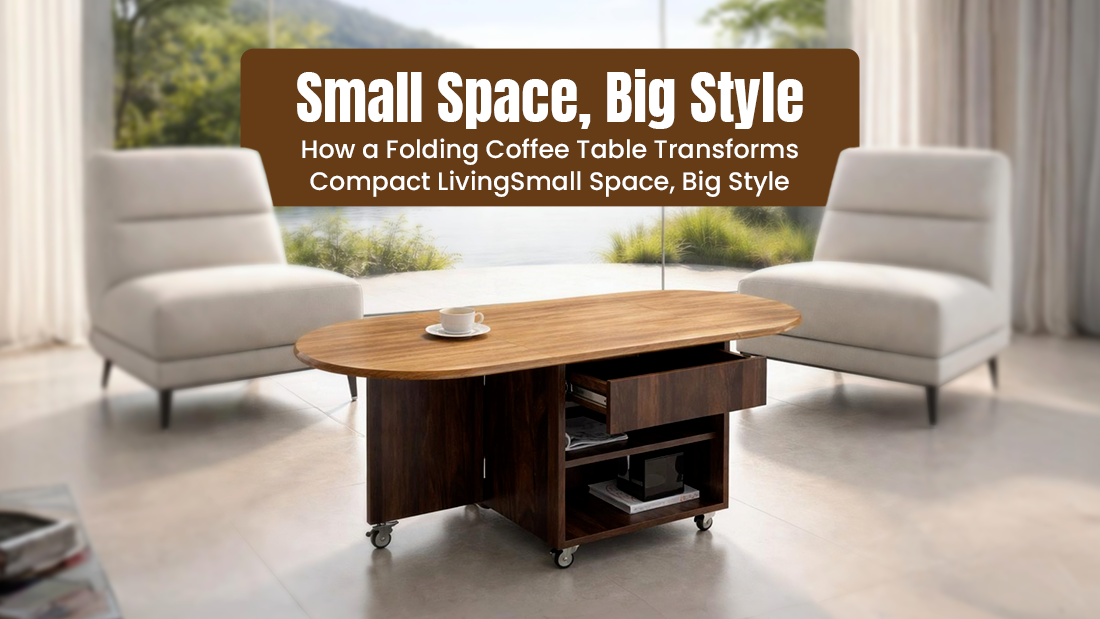 Small Space, Big Style: How a Folding Coffee Table Transforms Compact ...
