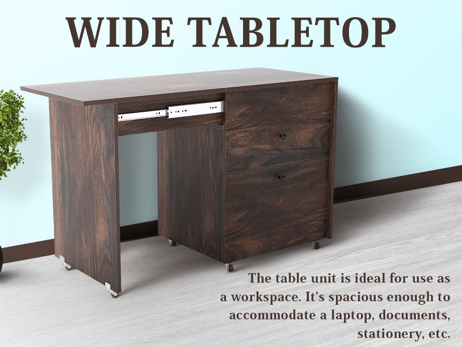 Nova 3 in 1 Study Table, Dresser & Storage – StudioKook