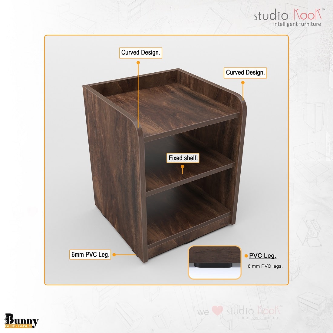 Bunny Side Table | Bedside Table – StudioKook