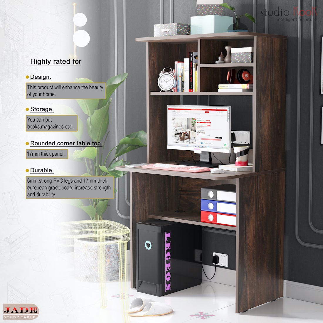 Jade Study Table | Computer Table – StudioKook