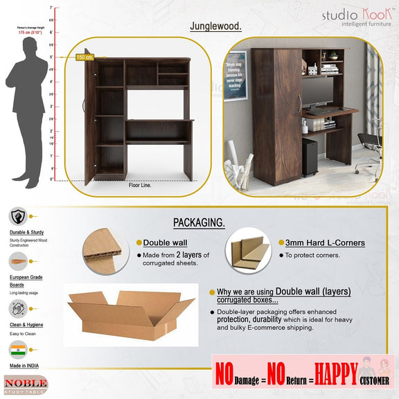 Noble Study Table | Computer Table – StudioKook