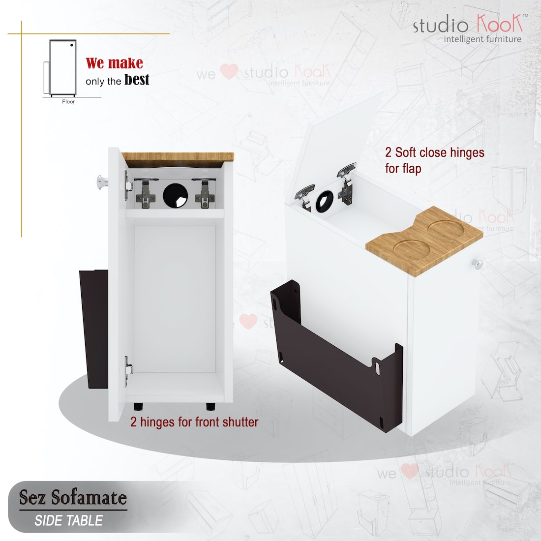 Sez Sofamate Right Side & End Table – StudioKook