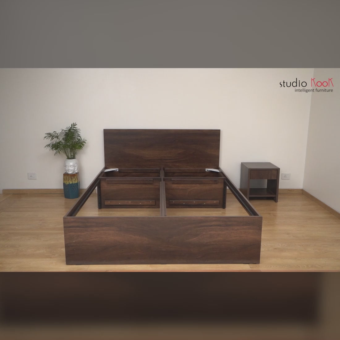 Aztec Queen Bed with 2 Drawers – StudioKook